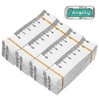 100 Pcs Paper Tapes Measure Disposable Paper Measuring Tapes Double ...
