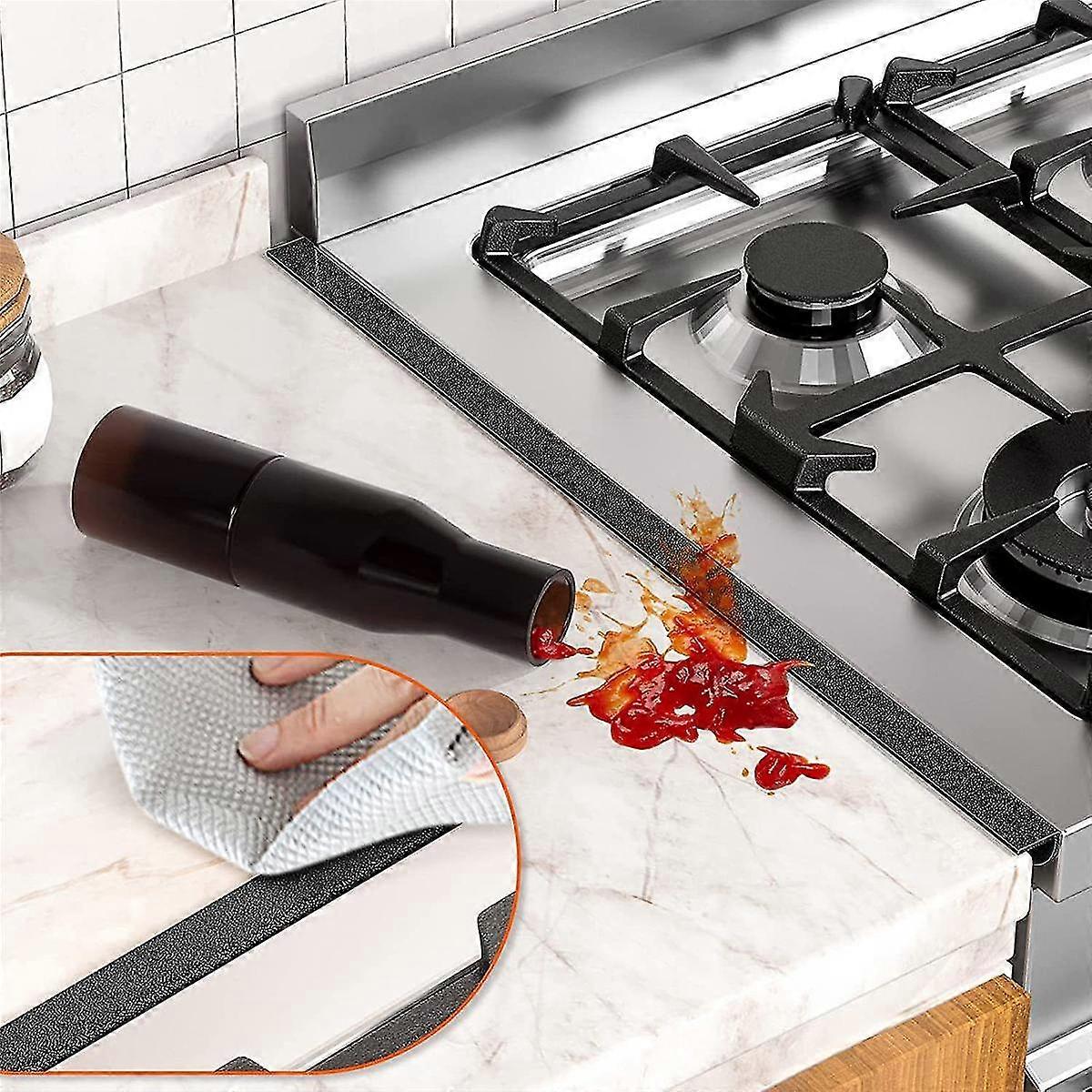 Stainless Steel Stove Space Covers, Kitchen Stove Counter Space Filler ...