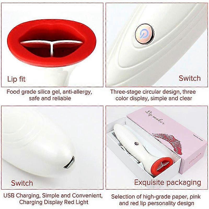 Automatic Lip Plumper Enhancer Device Electric Fuller Lip Silicone ...