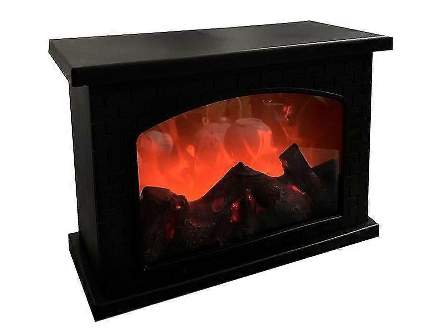 Fireplace Lamp LED Flame Effect Log Fire Place Ornaments Home Decor ...