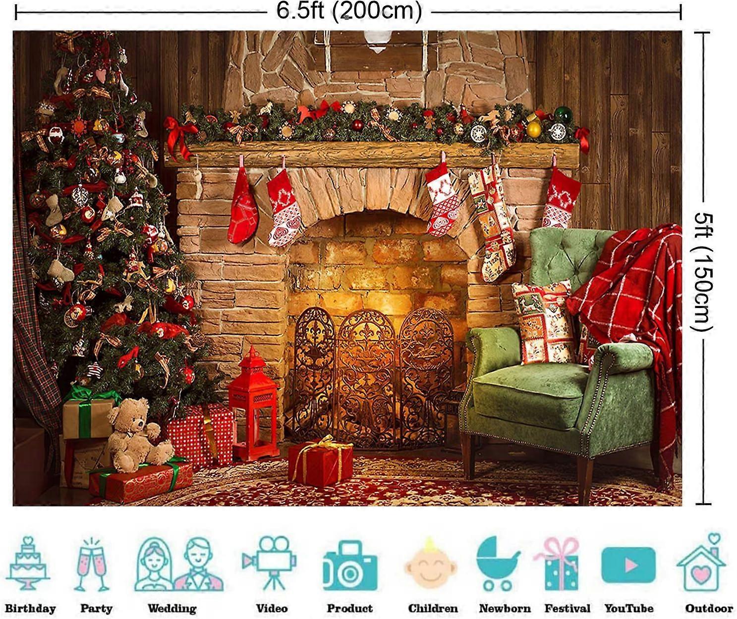 Christmas Photography Background, 2x1.5m Backdrops for Photo Studio ...