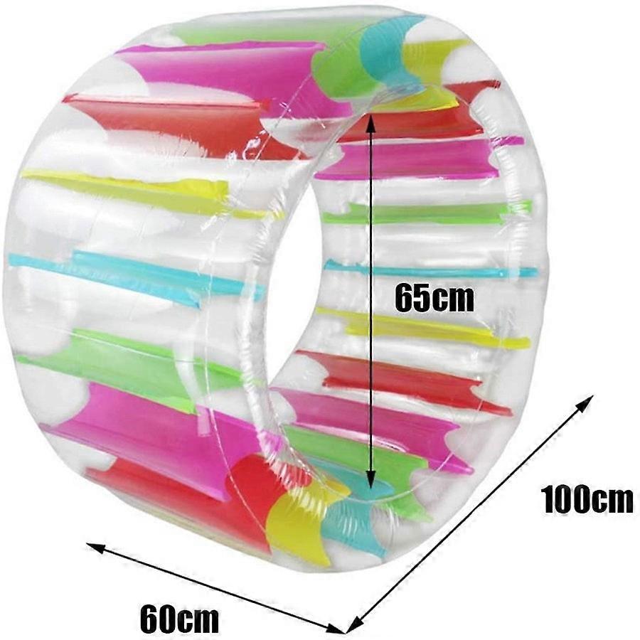 Inflatable Pool Water Wheel Roller,Colorful Water Rolling Wheel Float ...
