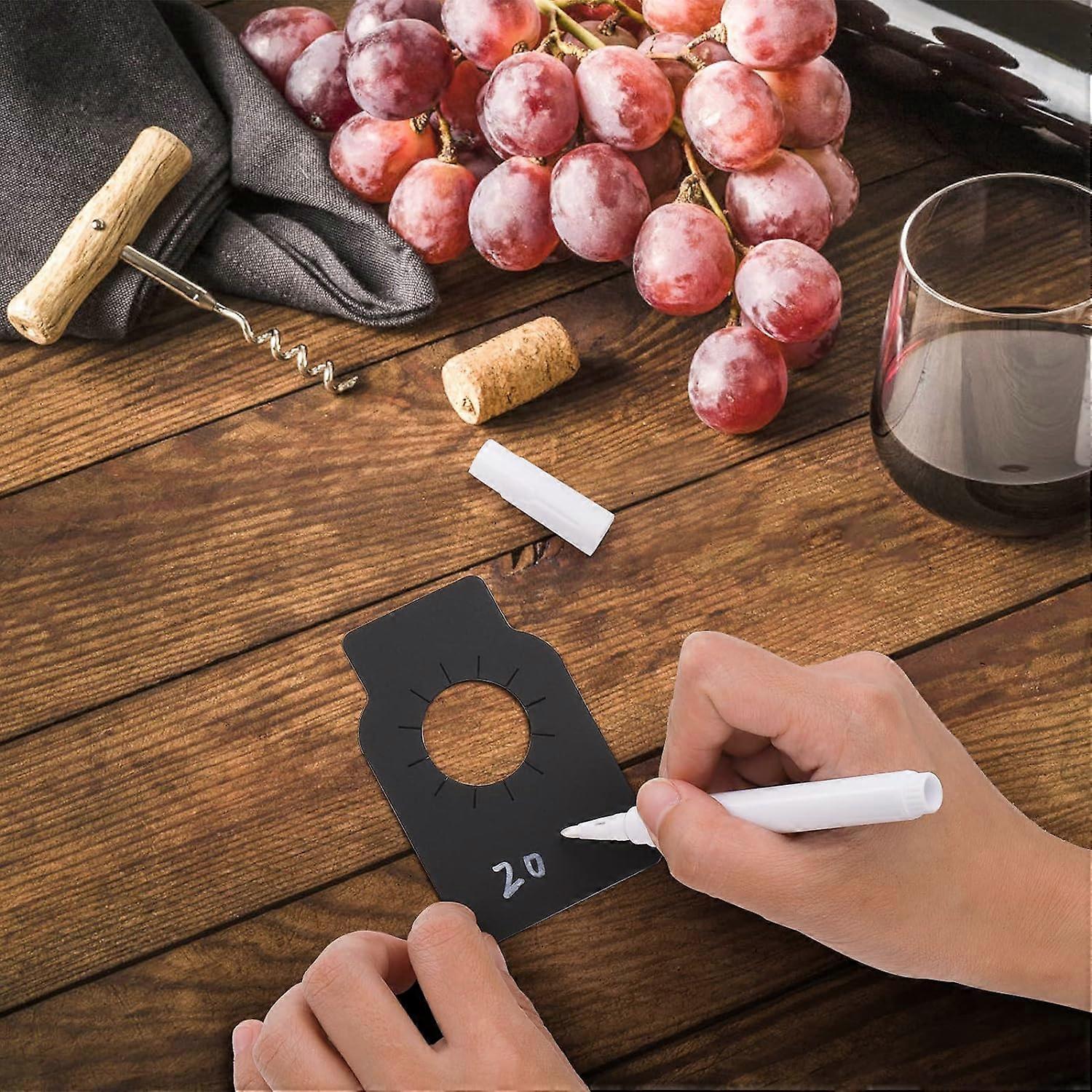 200 PCS Wine Bottle Tags Kraft, Craft Wine Bottle Hanging Tags ...