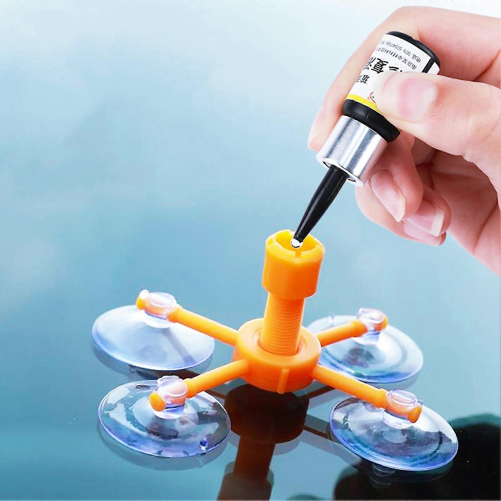 Windshield Repair Kit Car Glass Repair Fluid Quick Fix Easy to Use Wide ...