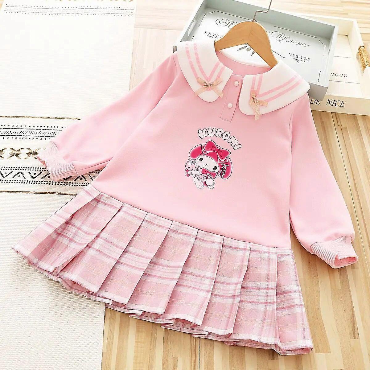 Sanrio Girls My Melody Jk Uniform Dress Kuromi Kids Pleated Skirt Anime ...