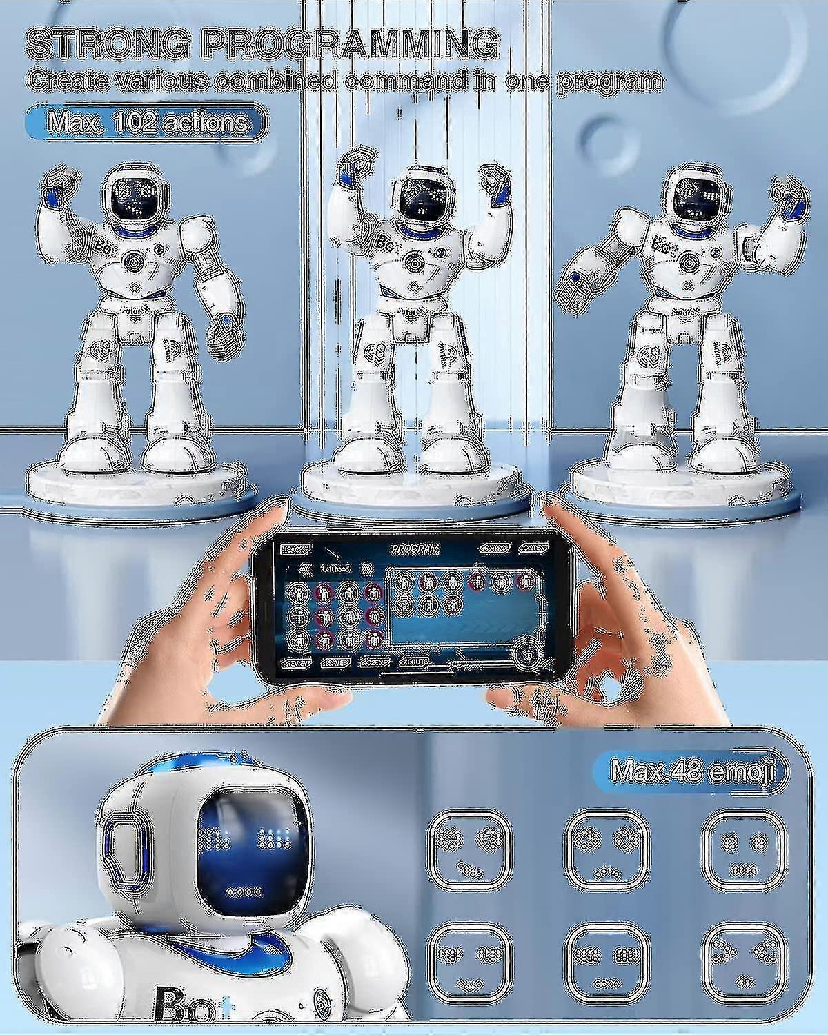 Large Programmable Interactive Rc Robot For Kids, Voice Control, App ...