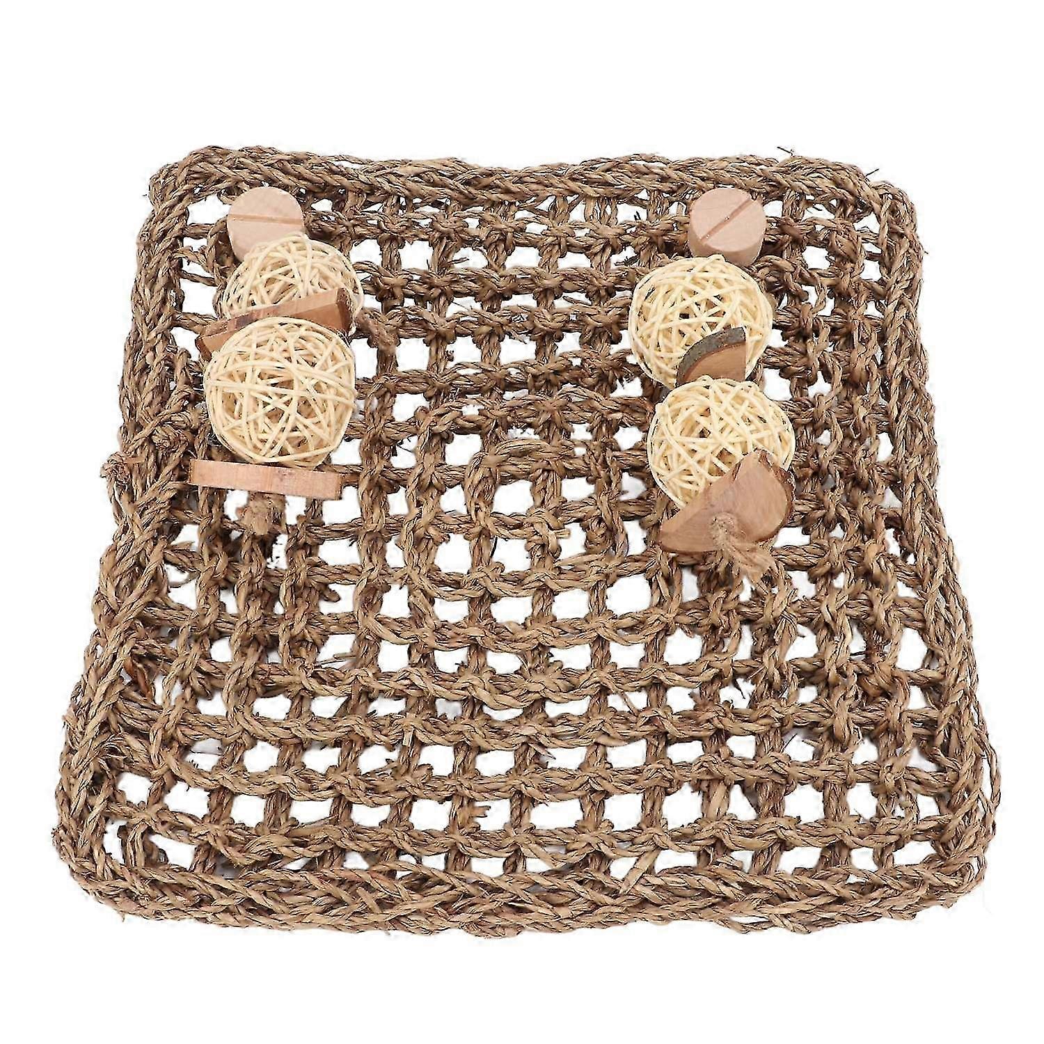 Pet Seagrass Mat Natural Woven Teeth Grinding Rabbits Bite Protector ...