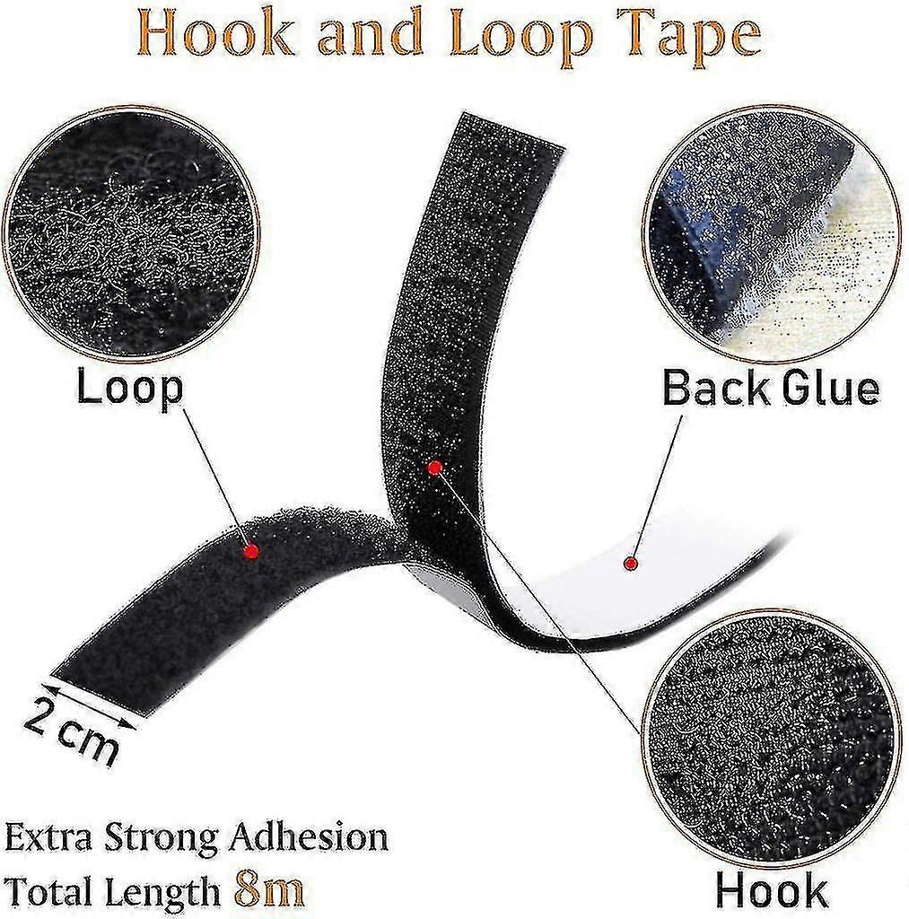 Velcro Tape Self-adhesive 50m Extra Strong,double-sided Adhesive With ...
