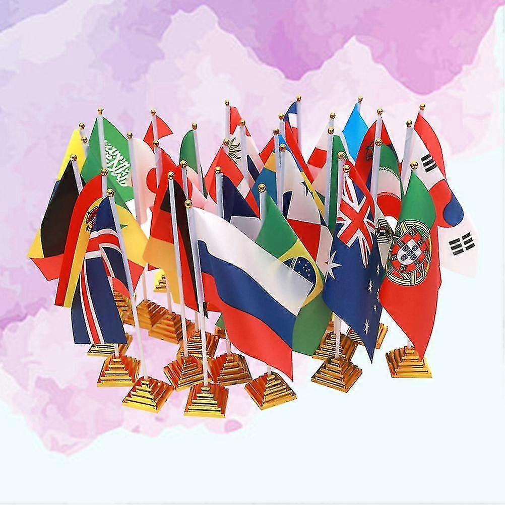 10 Pcs Table Top Decor Country Flags World Flags International Flags ...