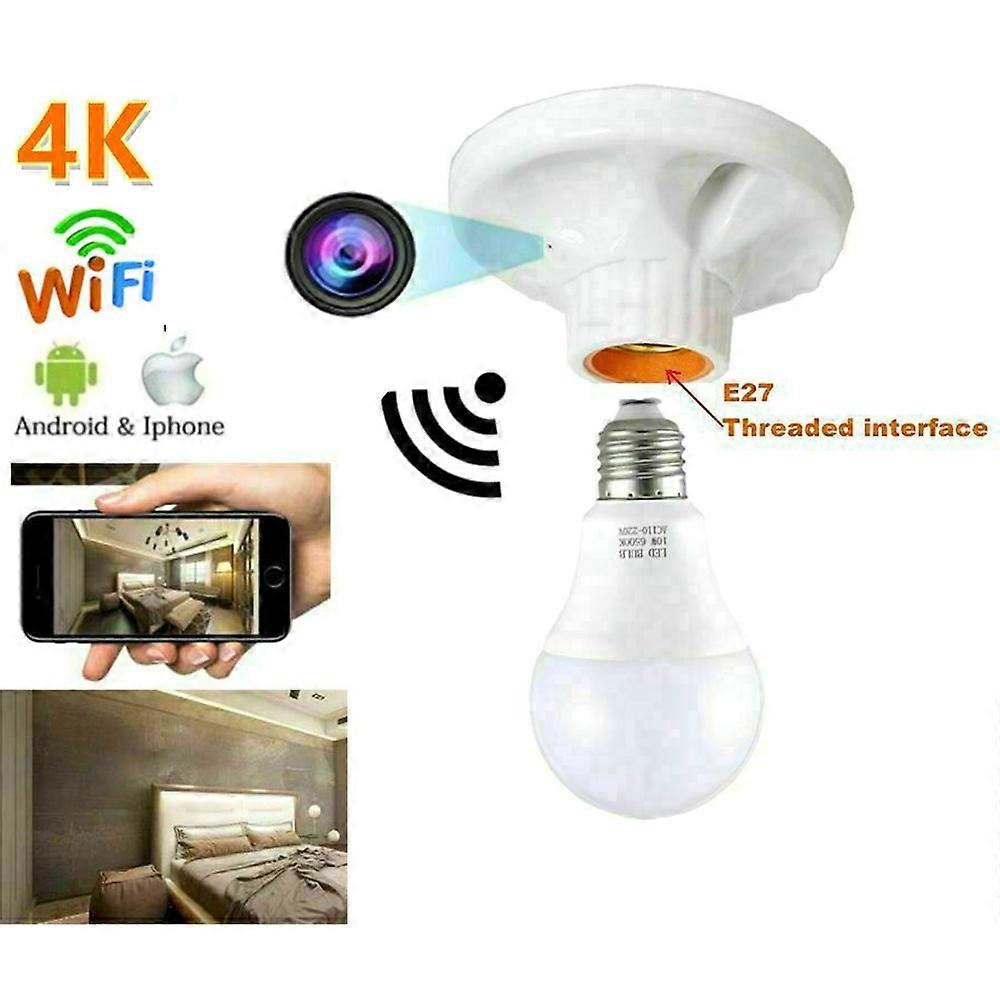 WiFi Light Bulb Socket Camera HD 1080P with Motion Detection,Remote ...