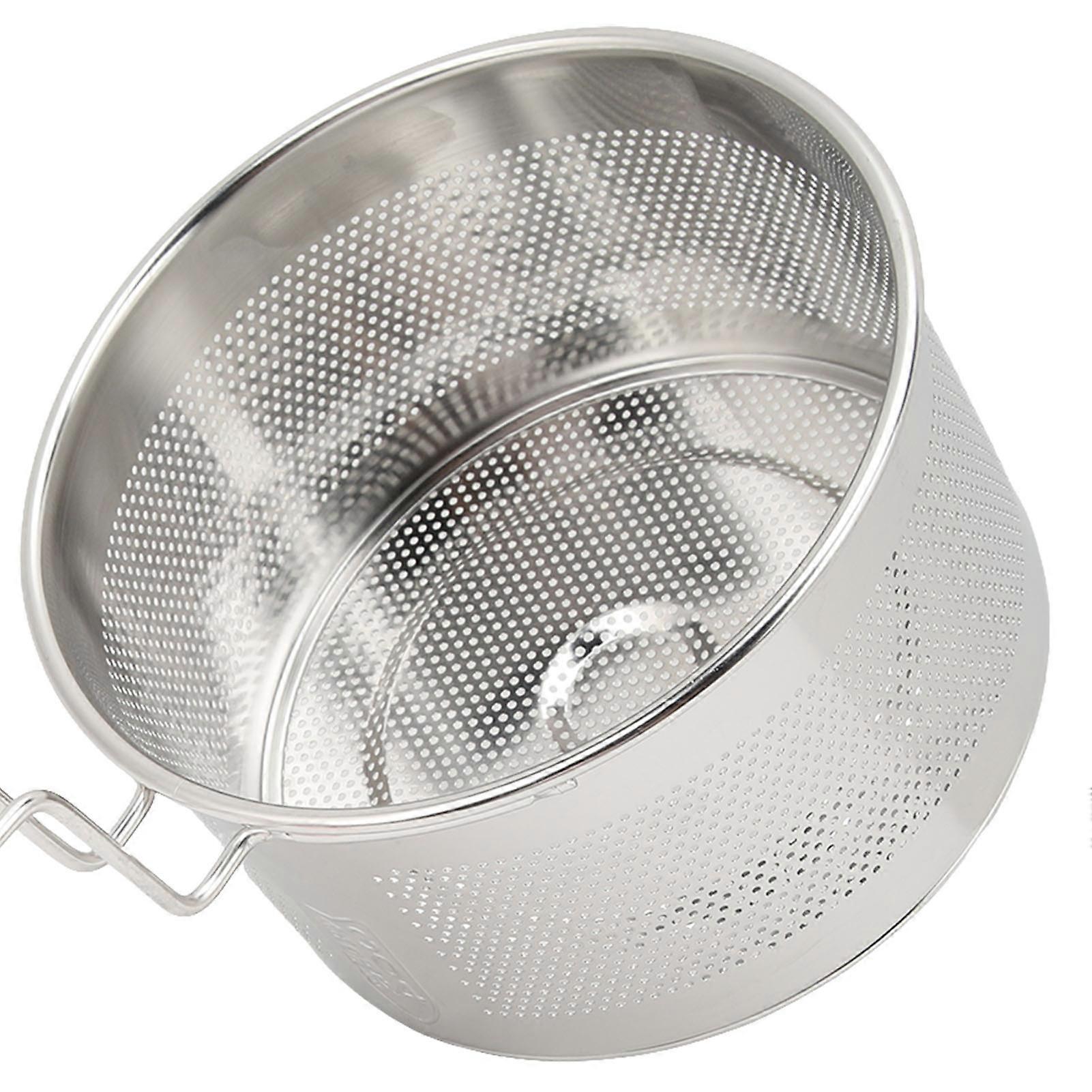 Deep Fryer Basket Round 304 Stainless Steel Fry Baskets With Handle for ...