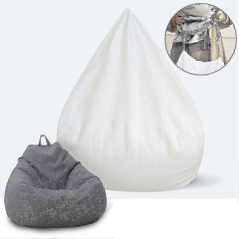 White Bean Bag Inner Liner - Stretch Polyester Mesh Cover | Fruugo UK
