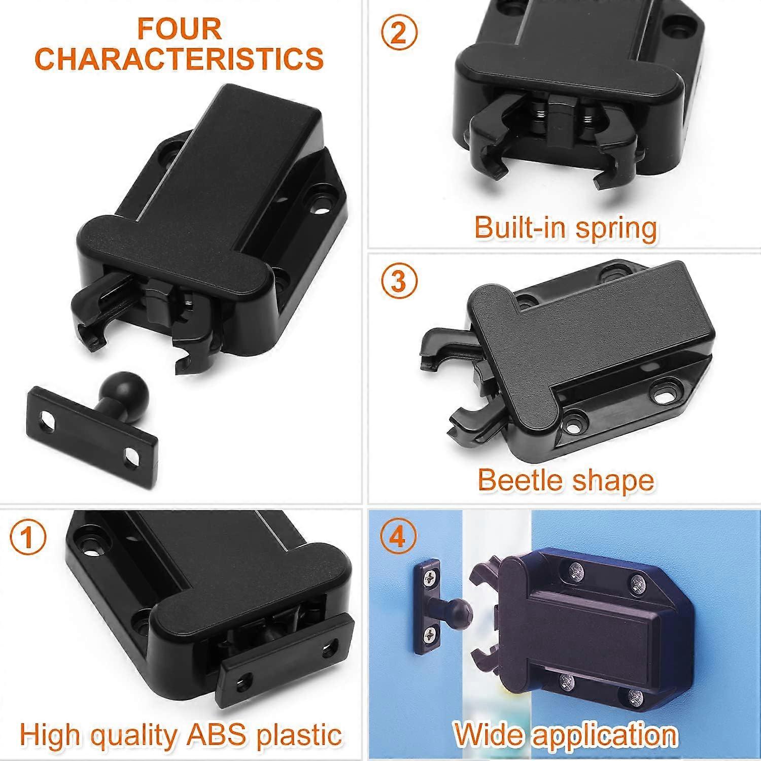 Pack Touch Release Latch with Screws, Push Latches with Self-Locking ...