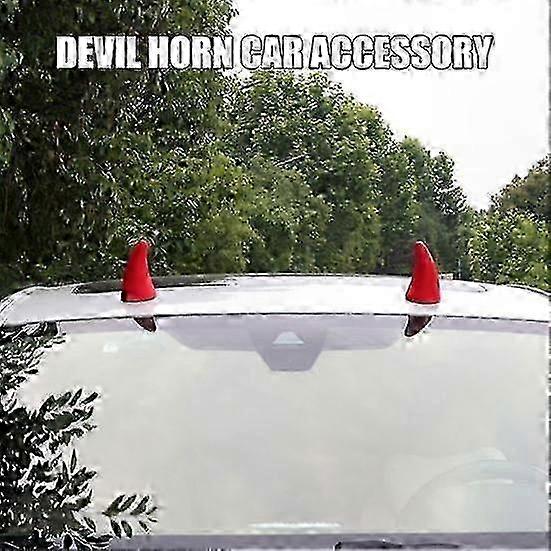 3D Devil Horn Roof Stickers for Cars Front and Rear Decorative Pair ...