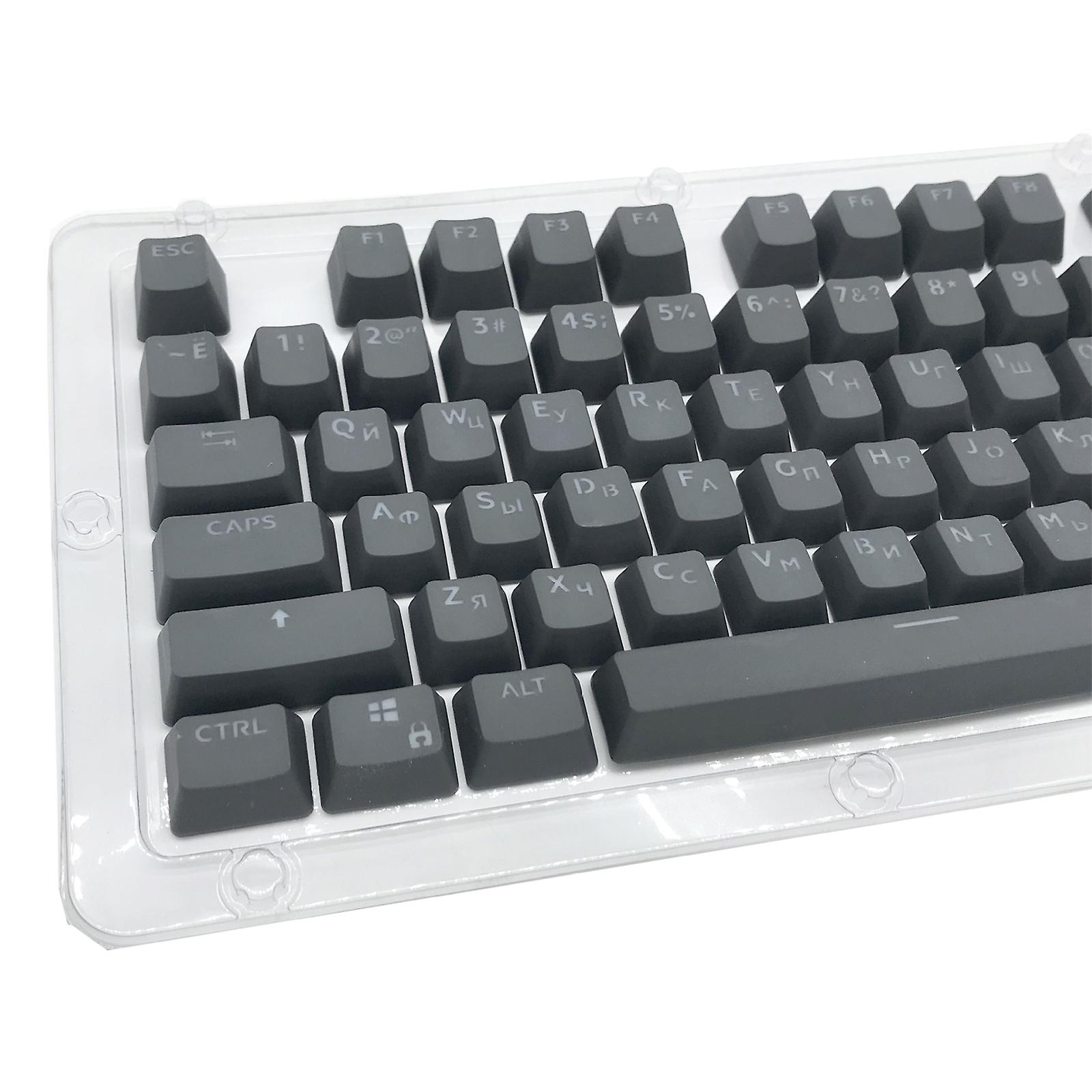 104 Keys Russian Backlit Pbt Keycap Oem Profile Double Shot Backlight ...