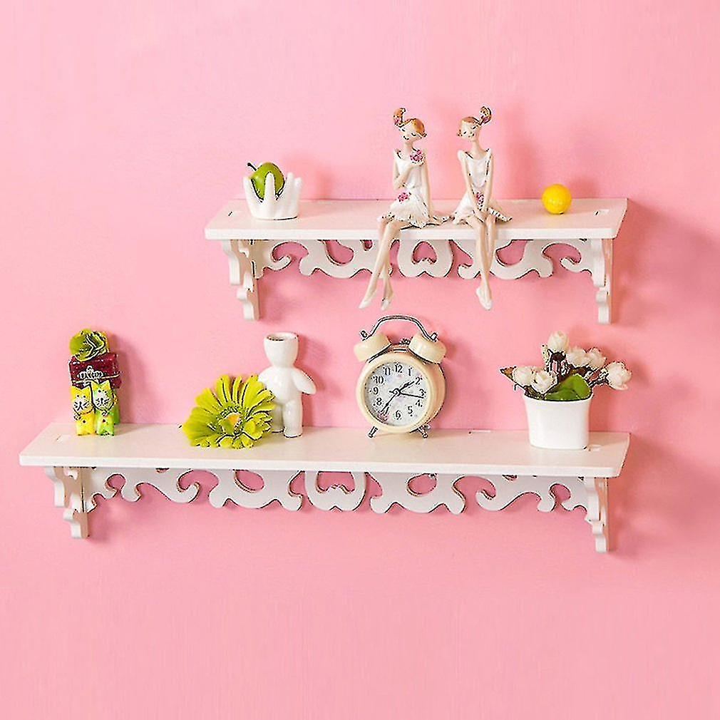 Pvc Board White Carve Display Wall Shelf Rack Storage Ledge Home Decor ...