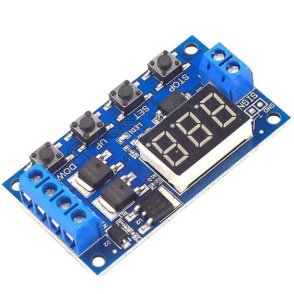 Dc 12v 24v Led Light Digital Time Delay Timing Delay Relay Switch Circuit Dual Mos Tube Control ...