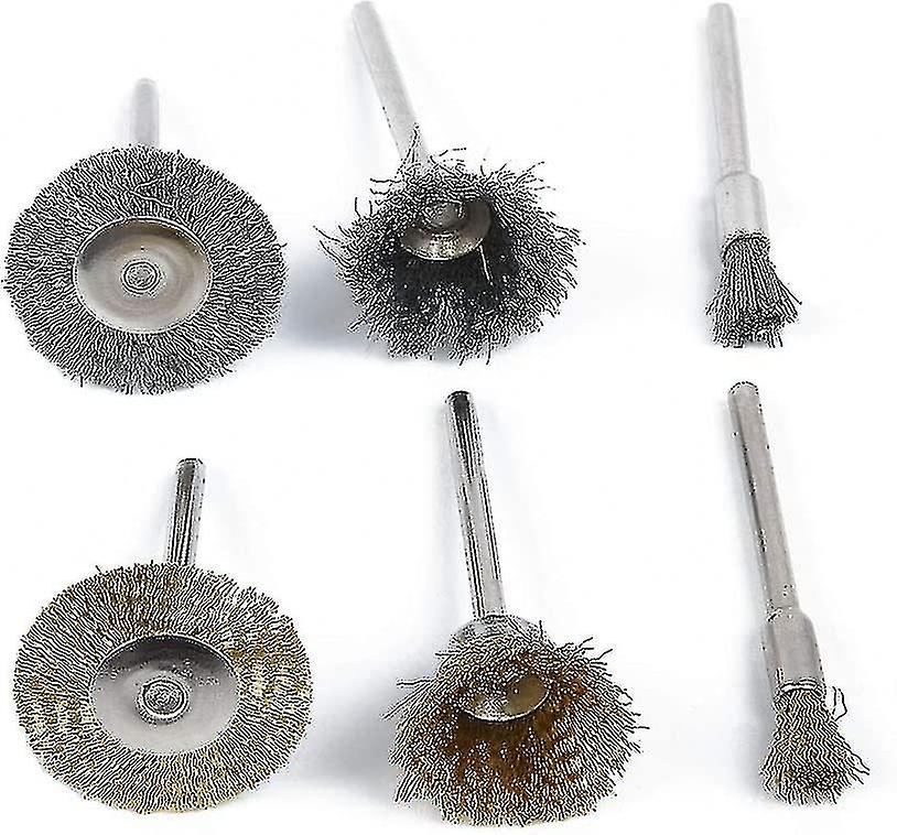 36 Pack Grinding Wheel Brushes Dremel Rotary Tools Brass Coated Steel ...
