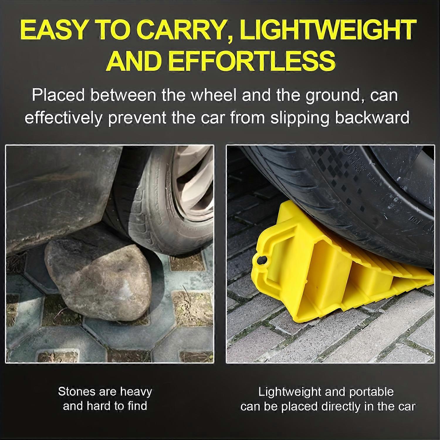 1pc/2pcs/4pcs RV Wheel Chocks, Heavy Duty Car RV Tire Chocks Camper ...