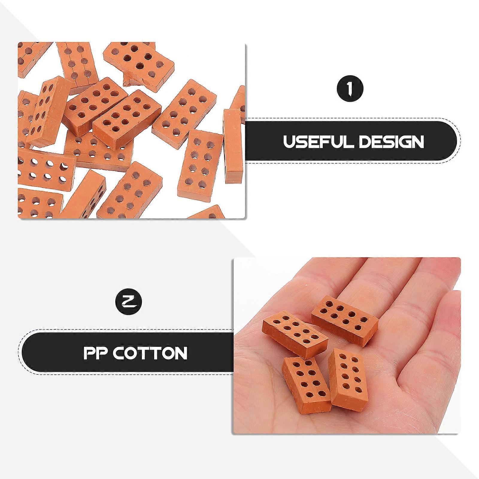 50Pcs DIY Miniature Brick Models Simulation Mini Brick Models DIY Mini ...