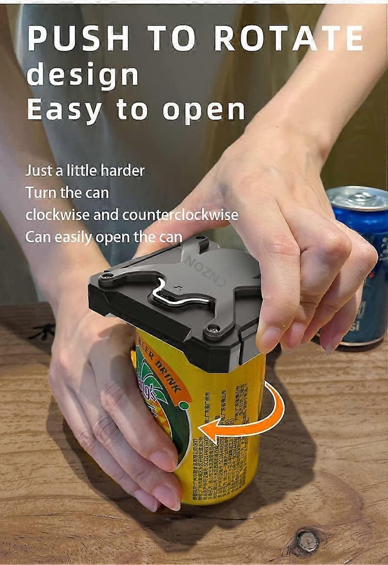 Beer Can Opener - 2 in 1 Magnetic Topless Soda Can Opener, Pop Can Top ...