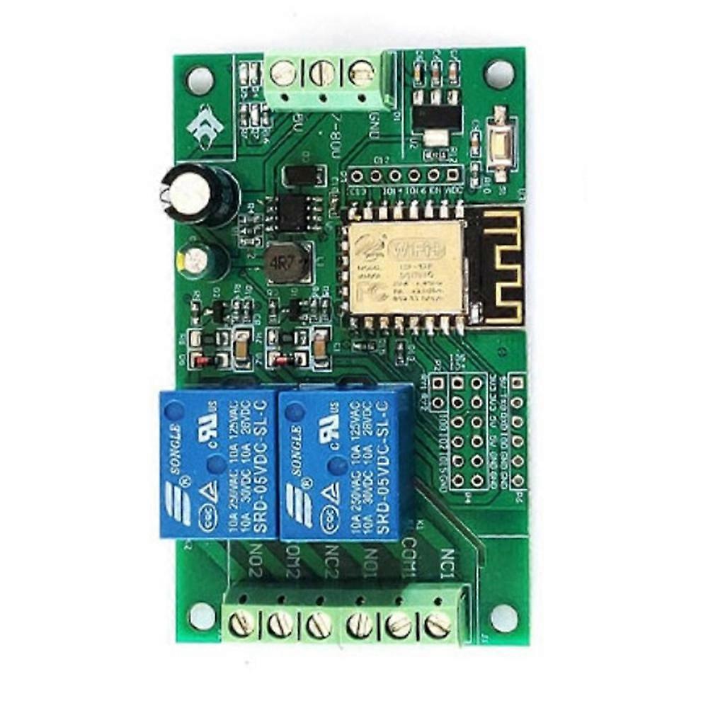 Esp8266 Esp-12F Wifi Relay Module 2Channel 5V/8-80V Network Relay Switch for Ide App Remot ...