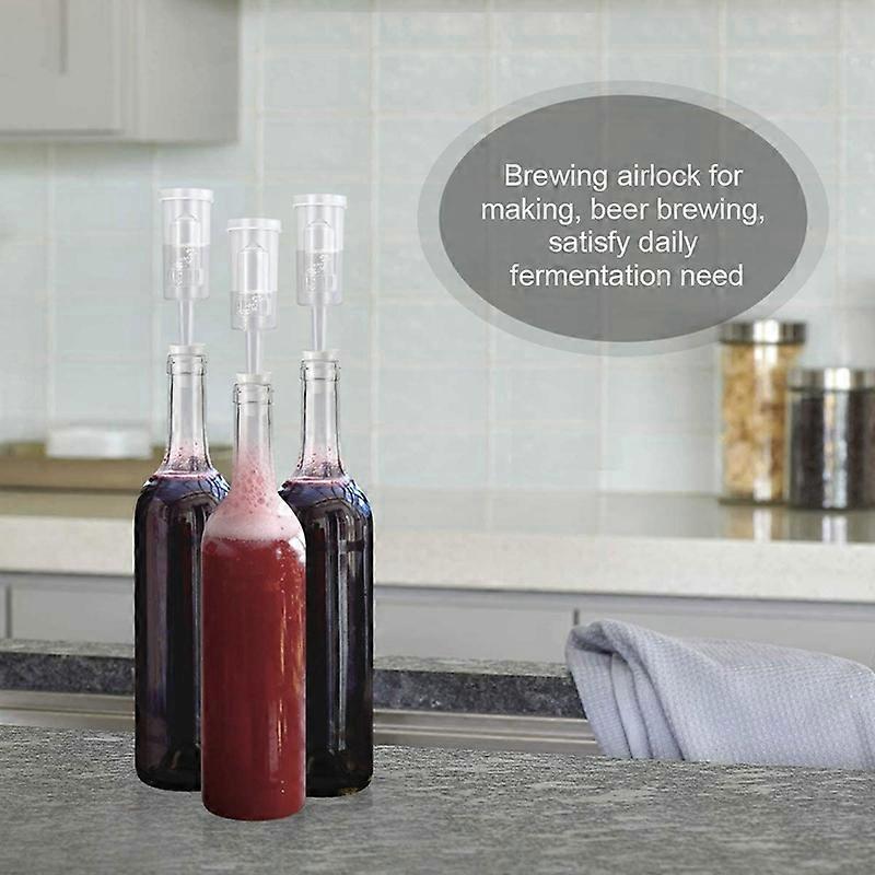 Fermentation Lids Airlock Kit with 6Stopper,Air Locks Fermentation ...