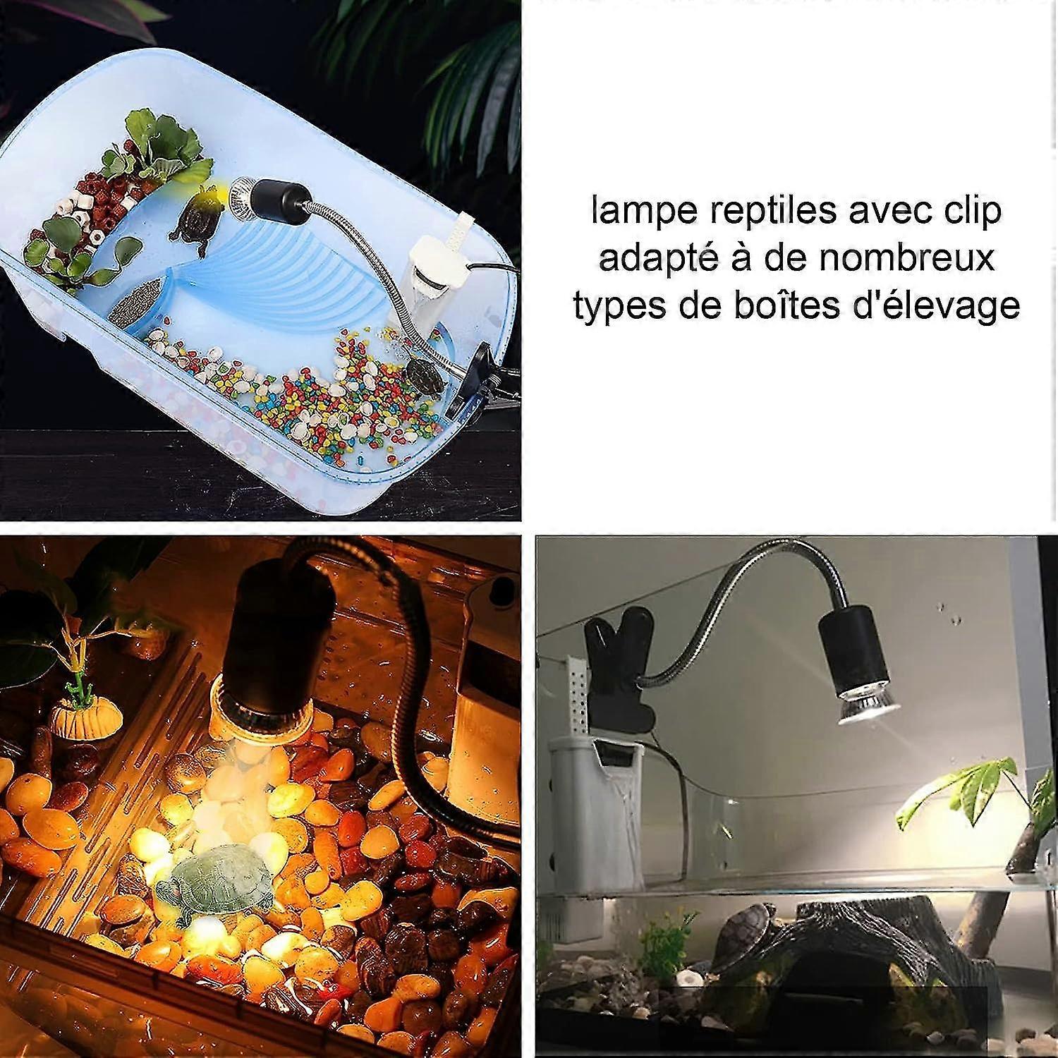 Tortoise Heat Lamp Kit Reptile Heat Lamp With 2 Uva Uvb Bulbs 25w 50w ...