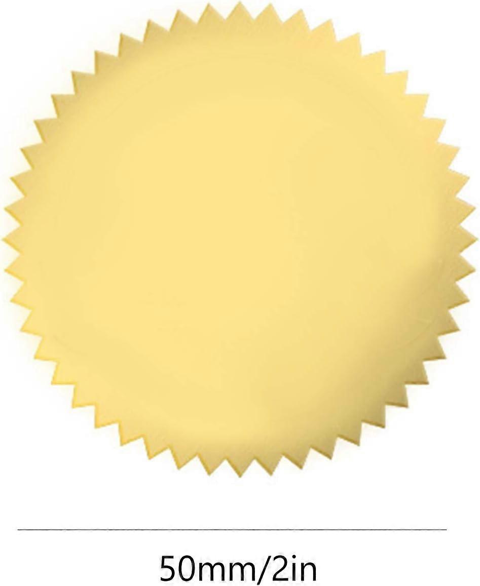 100pcs Gold Foil Certificate Seals Above & Beyond Embossed Gold ...