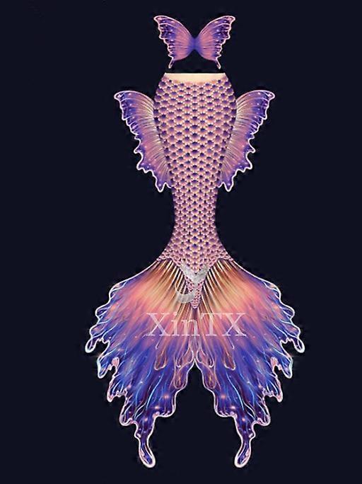NEW!Butterfly Shadow Big Mermaid Tail For Swimming Adult Swimmable ...