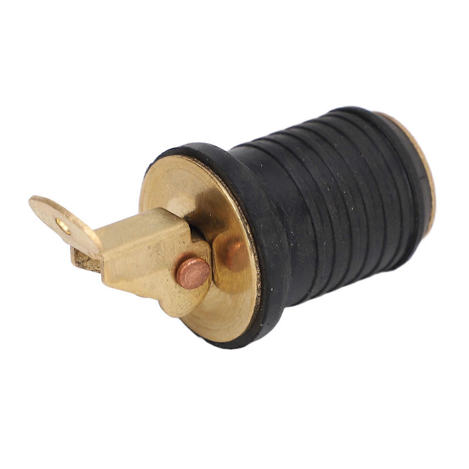 Boat Live Well Plug Brass Livewell Bait Well Drain Plug Tight Sealing ...