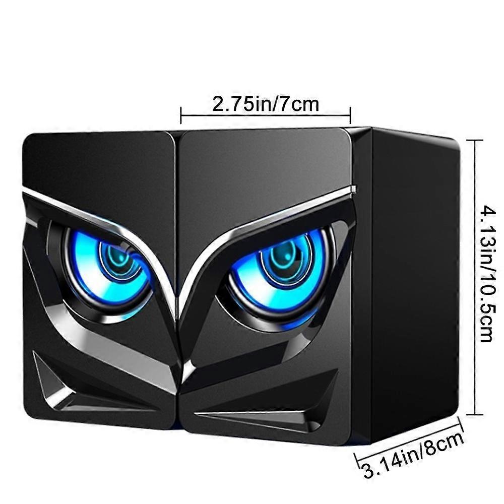 Mini Computer Speakers with Stereo Volume Control - Portable Gaming ...