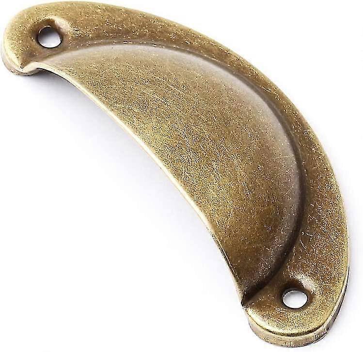 10 Pcs Vintage Shell Handle, Retro Kitchen Cabinet Handles Curved Iron ...