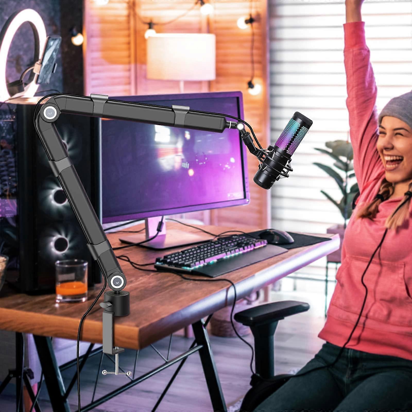 Mic Arm - Microphone Boom Arm Stand for HyperX QuadCast Mic | Fruugo UK