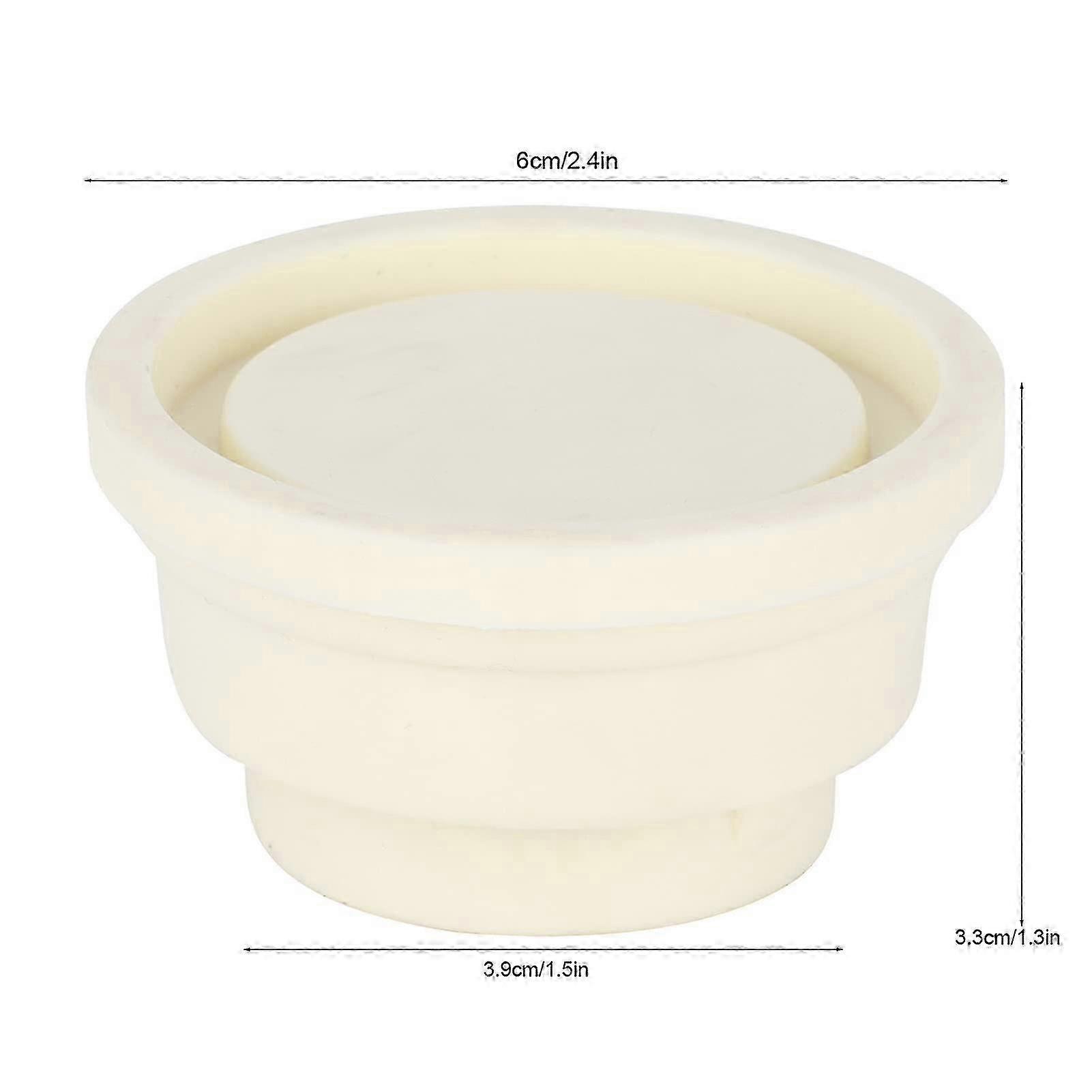 2 Pieces Pool Ladder Buffer Inground Pool Ladder End Caps White Rubber ...