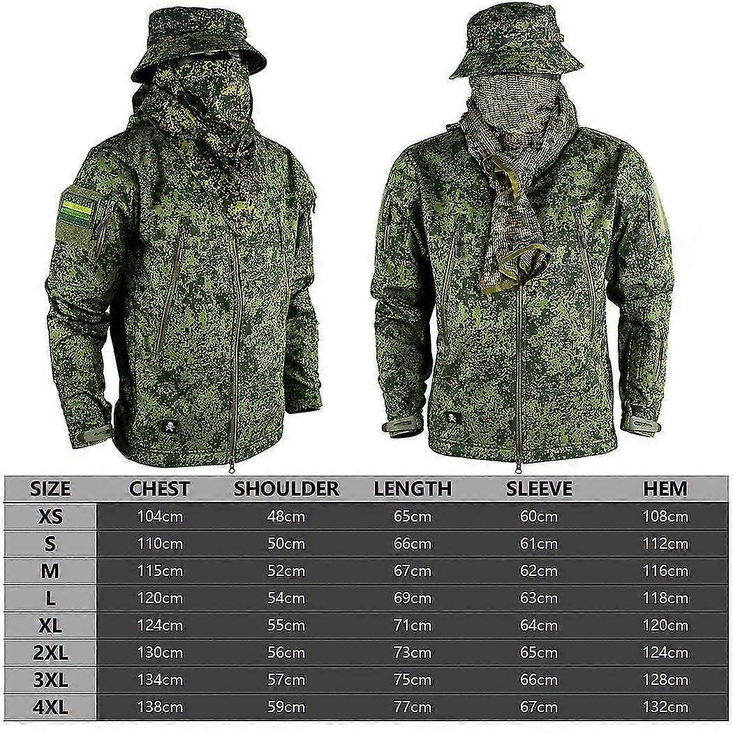 "Professional Russian Military Uniform Men's Camouflage Fleece Jacket ...