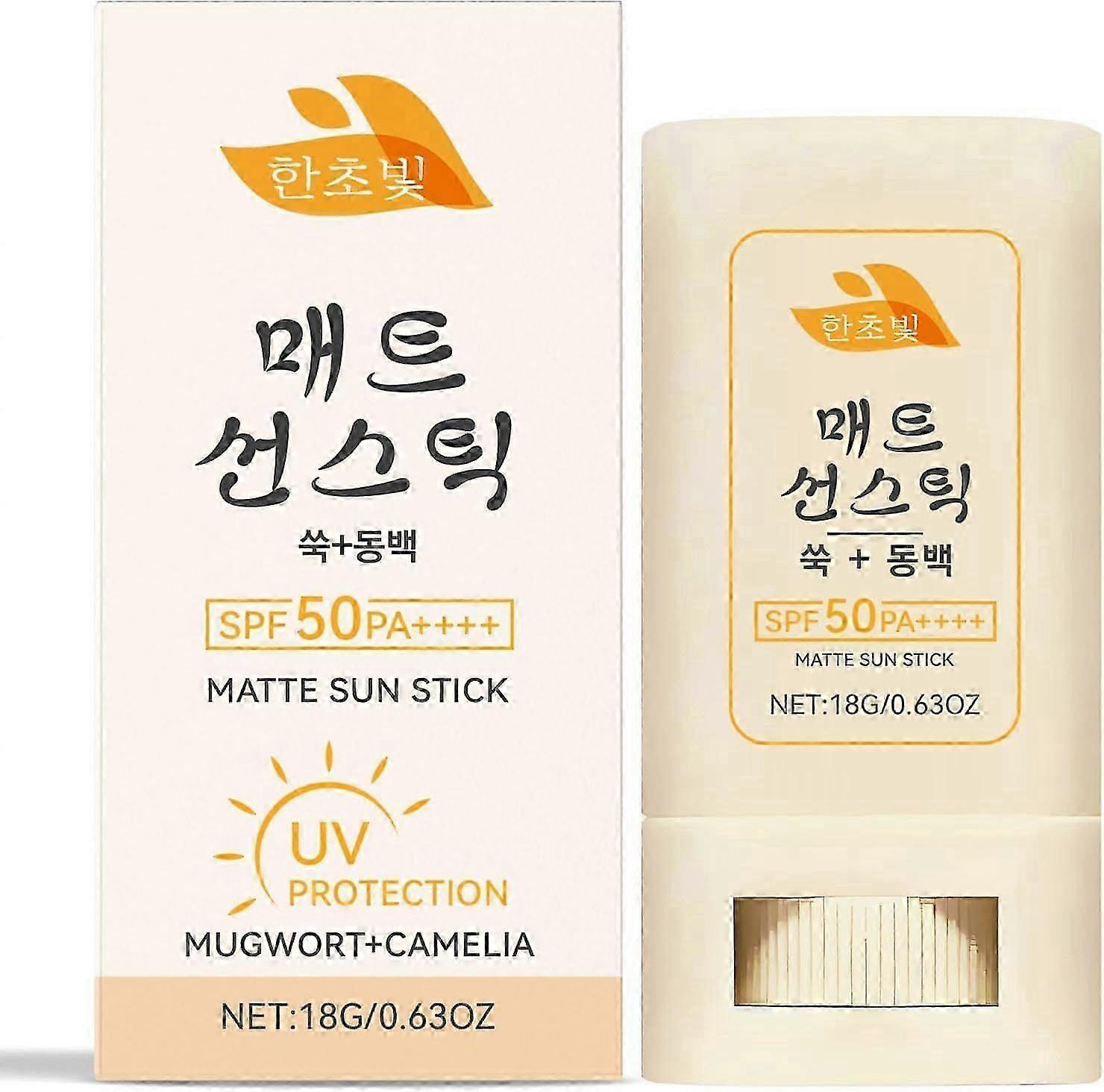 Matte Sunscreen Stick SPF 50 PA++++, Korean Sunscreen SPF 50 for Face ...