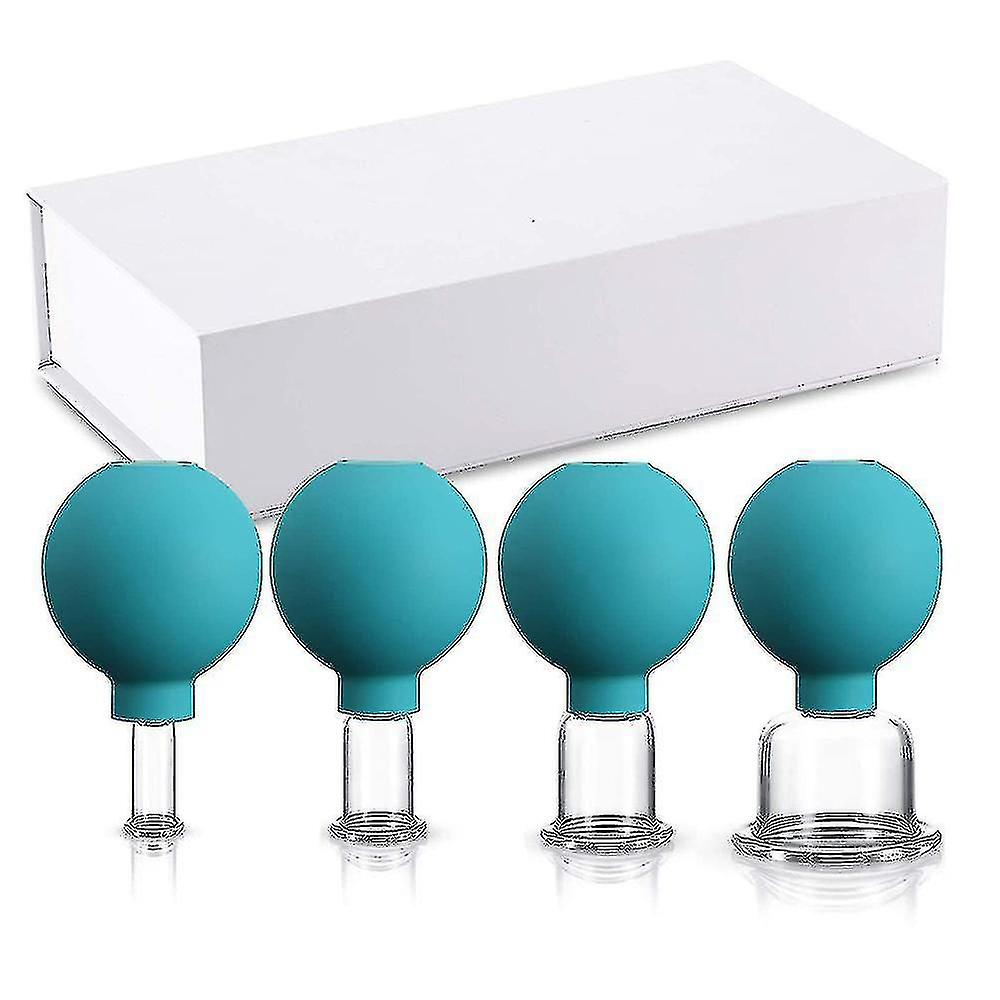 Cupping Glasses With Suction Ball [4 Pieces] - High-quality Cupping ...