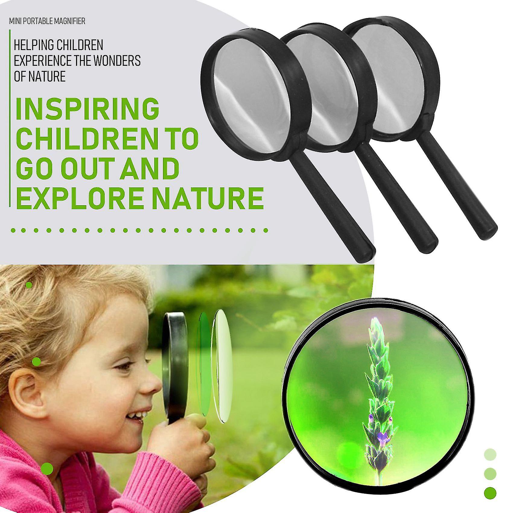 Plastic Handheld Kids Magnifying Glass 8 Pcs, Mini Portable Small ...