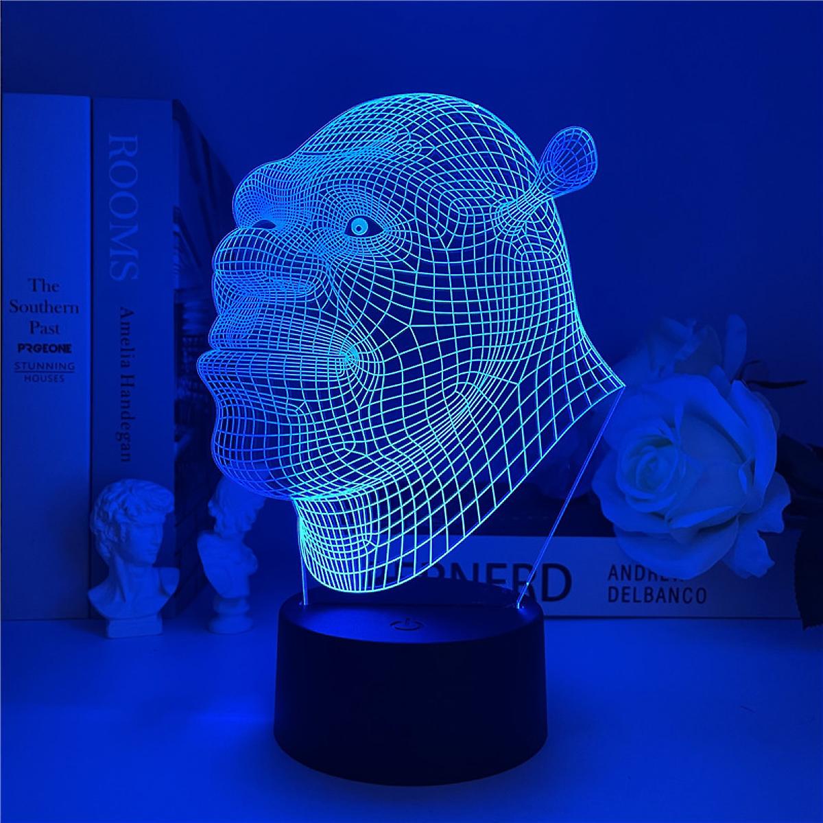 Figurines - Shrek 2 Movie Action Figure - 3D Illusion LED Shrek Forever ...