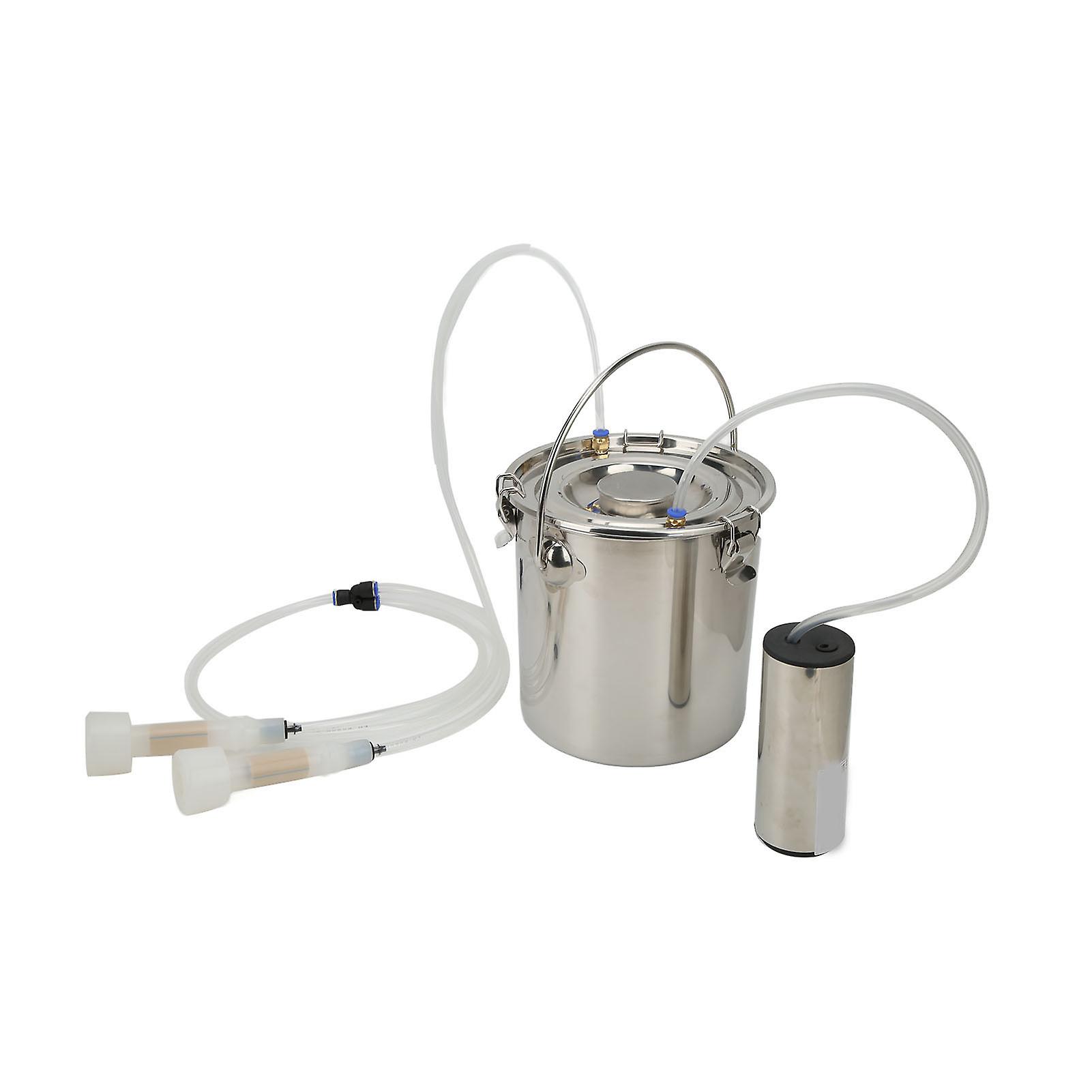 7L Goat Milking Machine Goat Milker with 304 Stainless Steel Bucket for ...