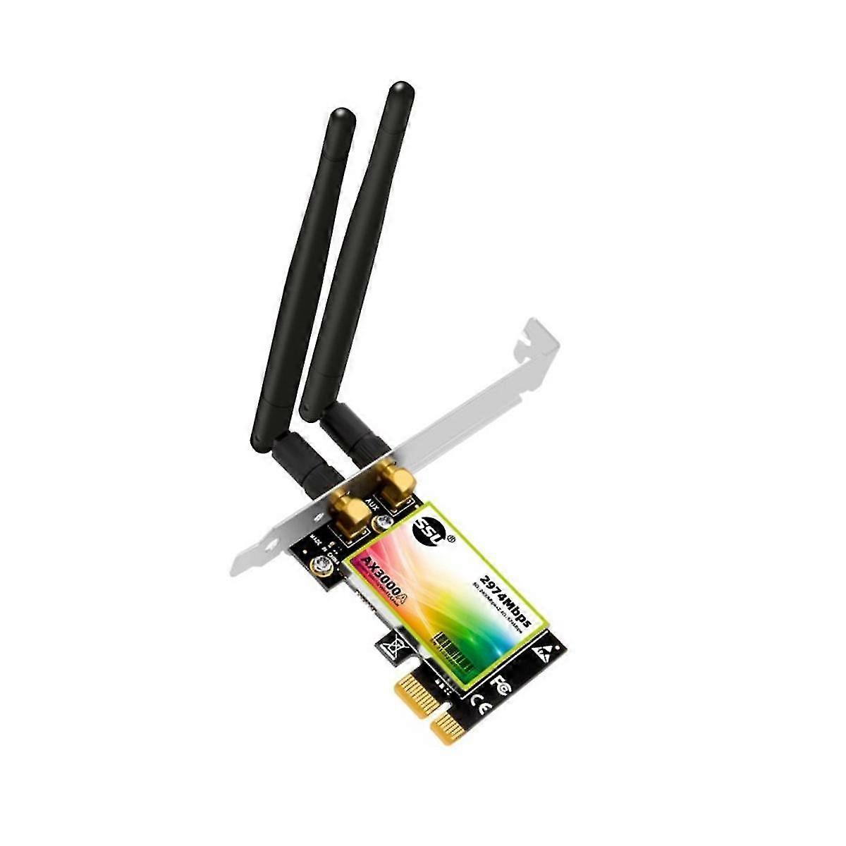 Ax3000 Dual-band 3000mbps Wifi6 Pcie Wifi-adapter Trådlös 2.4g / 5g 802.11ac / ax Wi-fi 6-kort ...