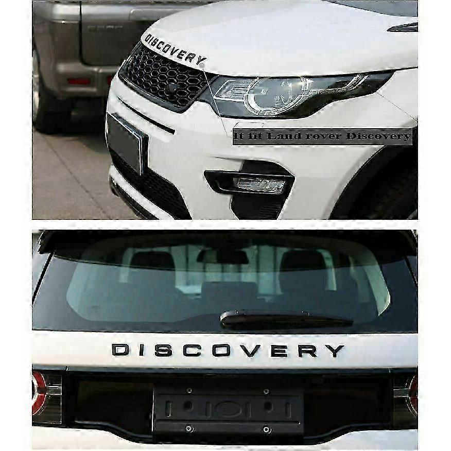 3D Matte Black Letter DISCOVERY Car Rear Front Badge Emblem Decal ...