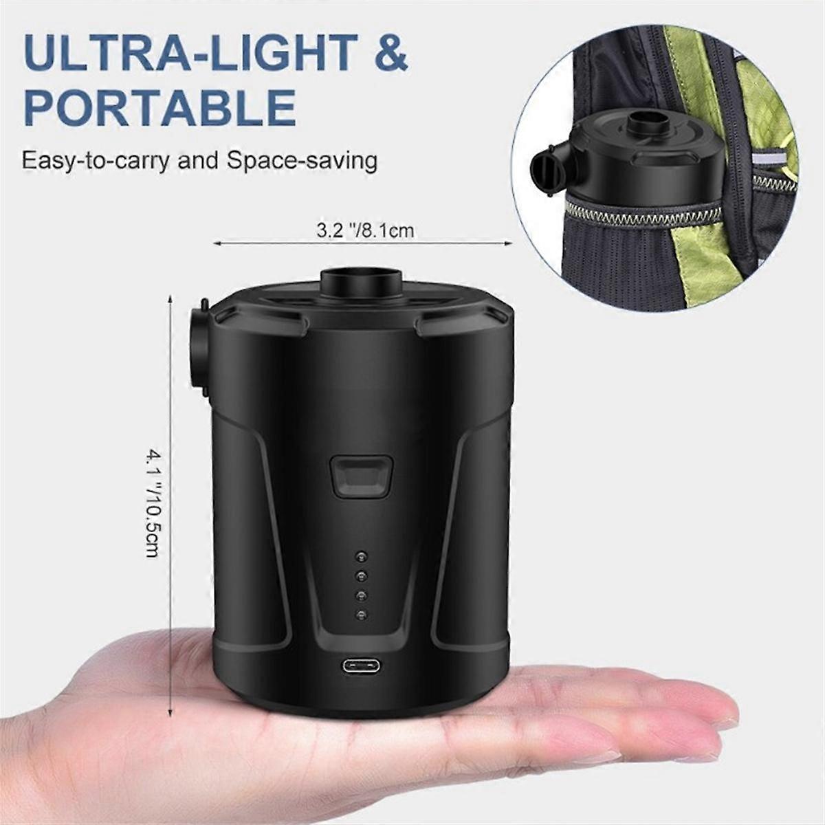 Electric Air Pump Portable Wireless Air Compressor Inflator Pumps for ...