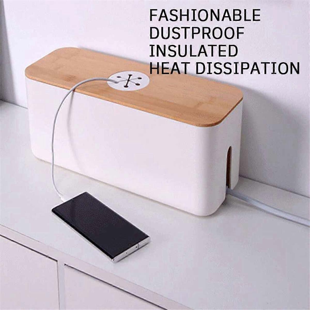 Cable Storage Box Desktop Charging Cable Data Cable Storage Device Plug ...