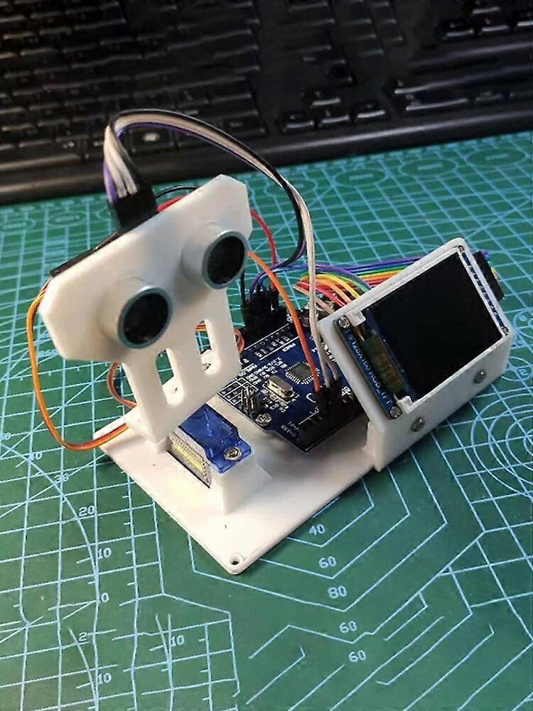 3D Printing Mini Radar Detection Robot With 1.8 TFT Screen to ...
