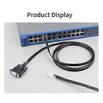 RJ45 to RS232, DB9 9Pin Serial Port Female to RJ45 Female Cat5 Console ...