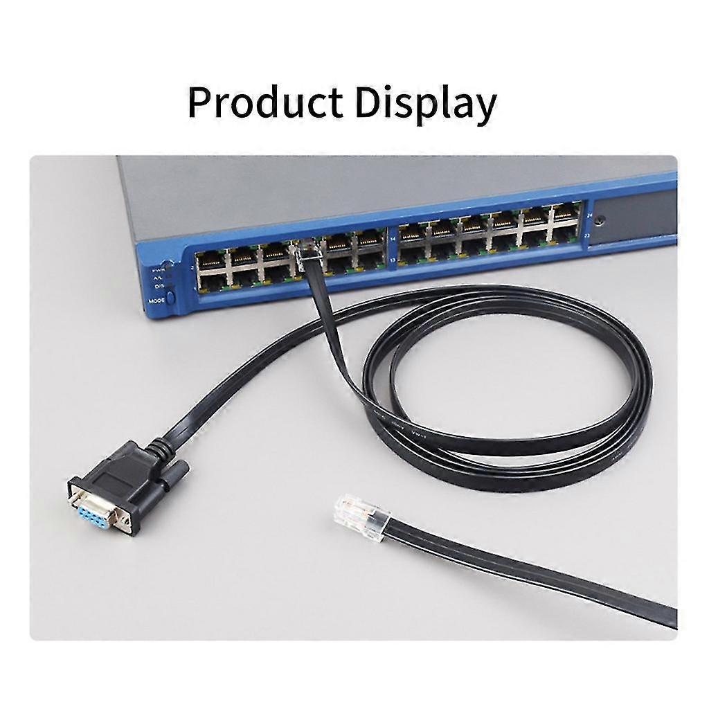 RJ45 to RS232, DB9 9Pin Serial Port Female to RJ45 Female Cat5 Console ...
