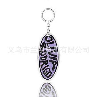Olivia Rodrigo Guts/Sour Music Album Acrylic Purple Butterfly Keychain ...