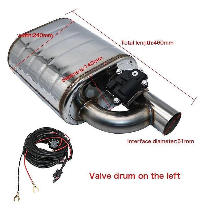JUEMAI Electronic Exhaust Valve Muffler System Remote Control with ...